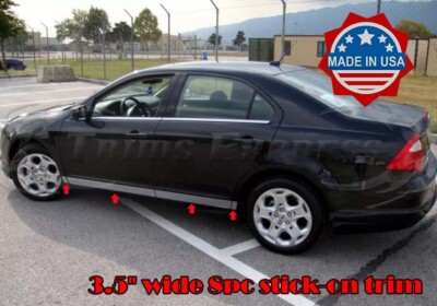 fit:2006-2012 Ford Fusion/MKZ Body Side FLAT Molding Rocker Panel Trim ...