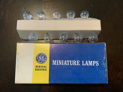 GE General Electric Box Of 10 Miniature Lamps Model No. 10 NOS | eBay