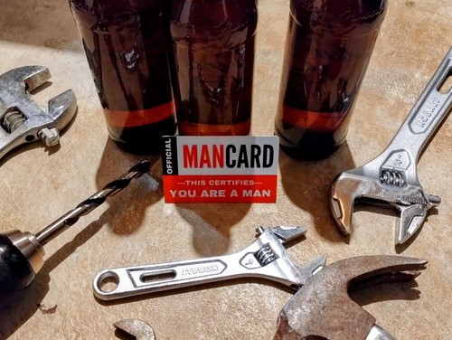 Official Man Card ID Joke novelty ID PVC Badge License Bachelor Party ...