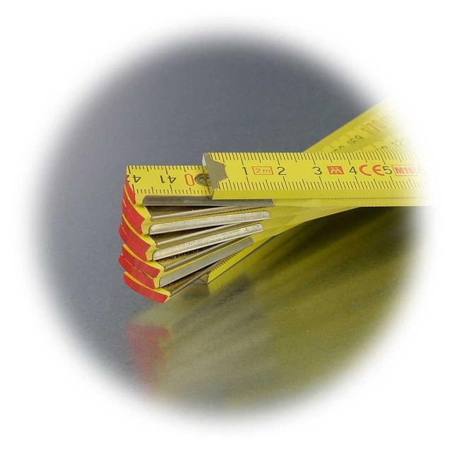 Folding Ruler 2m 10 Wood Links Meter Rod Scale Ruler Yardstick Metric ...