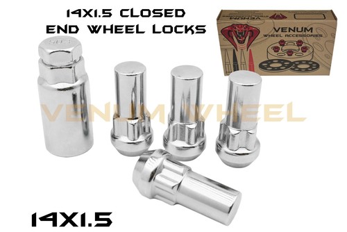 5pc 2" Tall Chevrolet GMC Toyota Dodge Ford Chrome Anti-Theft Wheel ...