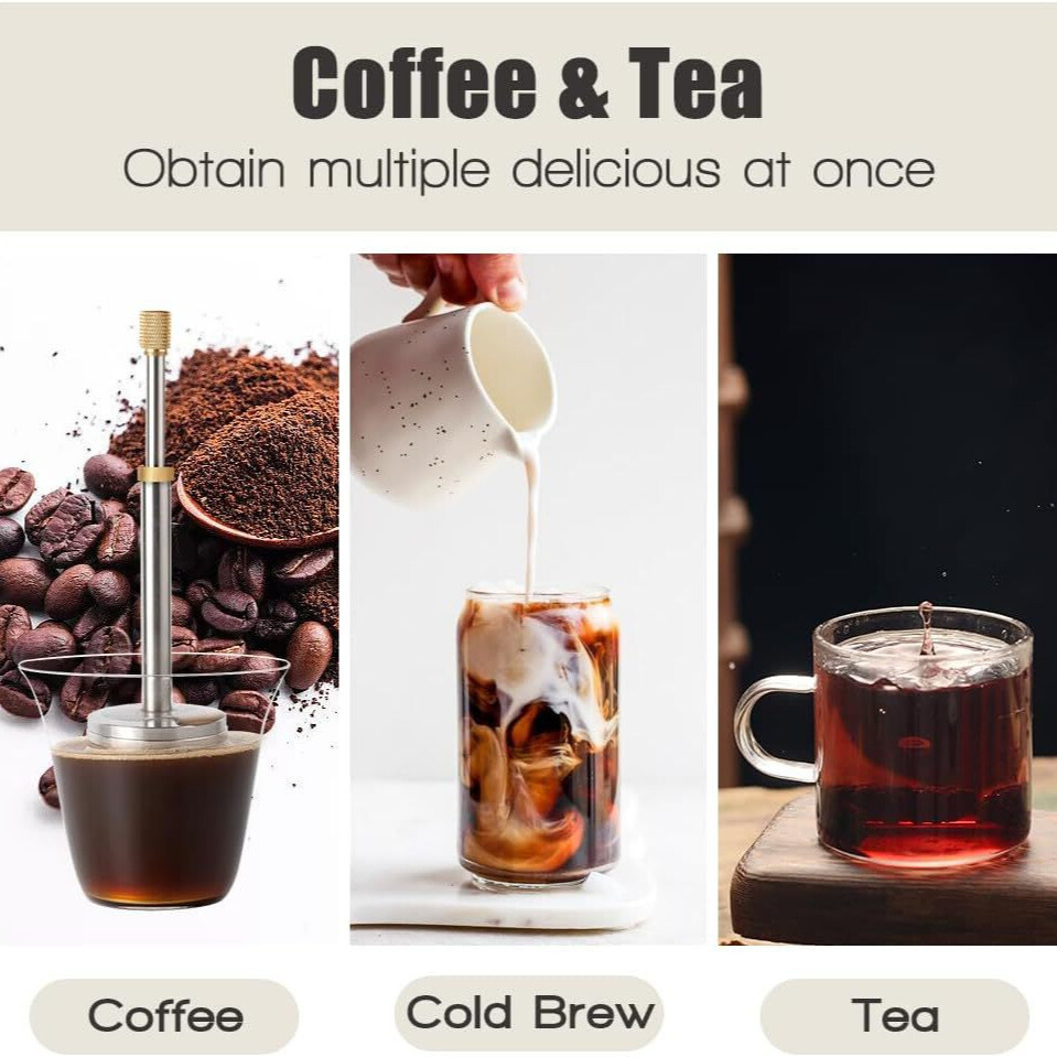 Portable Final Press Coffee Infuser Travel Stainless Steel Coffee ...