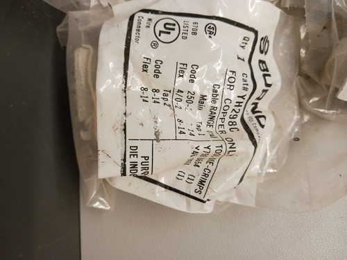 Qty (20) Burndy Cover for Use with YH2929 YH292C YH298C YCHC29TC29 ...