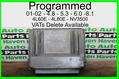 12200411 PCM 2001-2002 Chevy GMC 5.3 4.8 LM7 L33 L59 LR4 4L60E Manual ...
