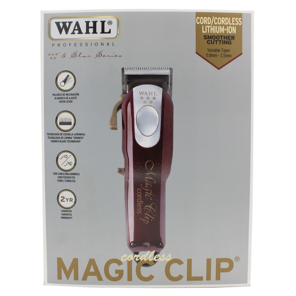 New For Wahl Professional 8148 5-Star Series Cordless Magic Clip Cord ...