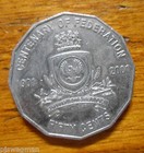 2001 " SA " 50c Fifty Cent South Australia Centenary of Federation ...