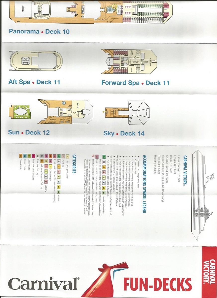 Carnival Victory Deck Map