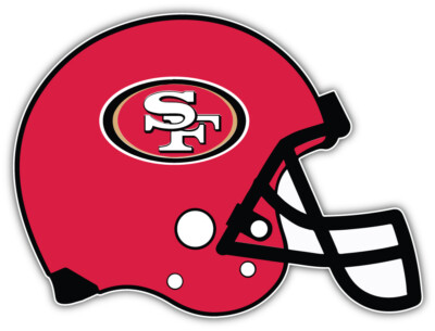 San Francisco 49ers Red Helmet NFL Sport Car Bumper Sticker Decal ...