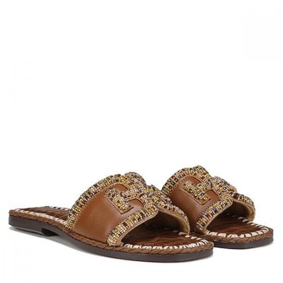 Sam Edelman Fitz I9802M1201 Women's US 8 Congac Leather Slide Sandals ...
