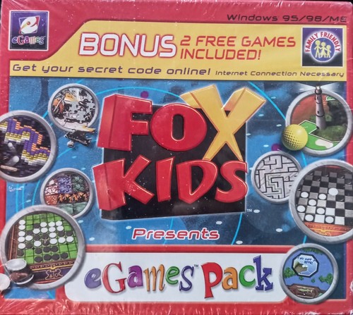 Fox Kids Presents eGames Pack PC CD Rom 2000 Game Mini Golf Blast Thru ...