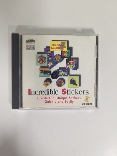 Digital Systems Research Incredible Stickers Windows 95 CD ROM | eBay