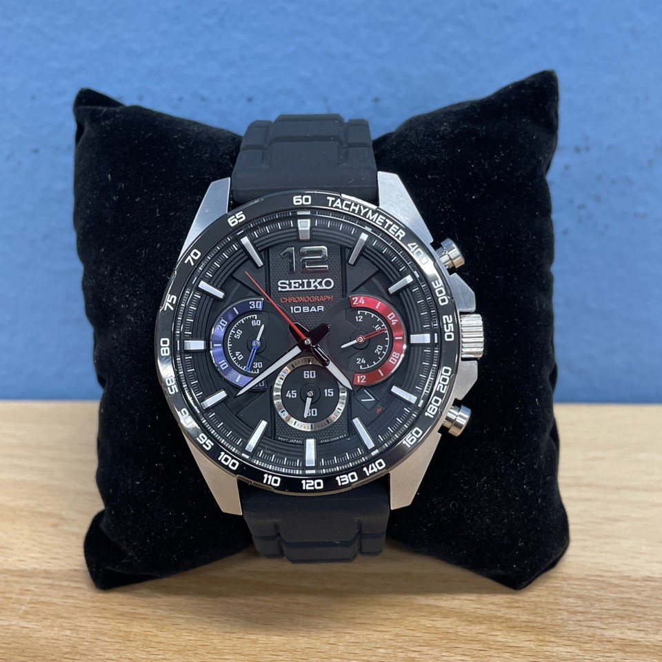 Seiko Men's Black Watch - SSB347 | eBay