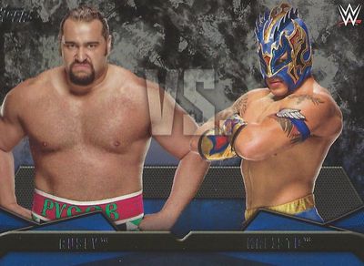 Rusev VS Kalisto Rivalries WWE Then Now Forever 2016 Trading Card #17 ...