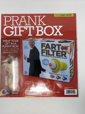 FART FILTER PLUG - JOKE GIFT BOX Fake Empty Box to Wrap Your Gift In ...