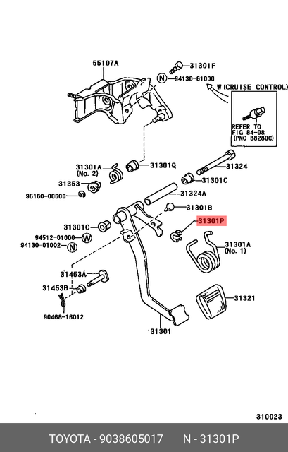 Genuine OE bush for clutch pedal turnover 9038605017 for TOYOTA 90386 ...