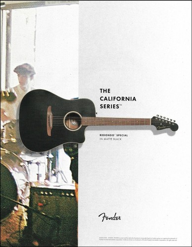 Fender California Series Redondo Special acoustic guitar advertisement ...