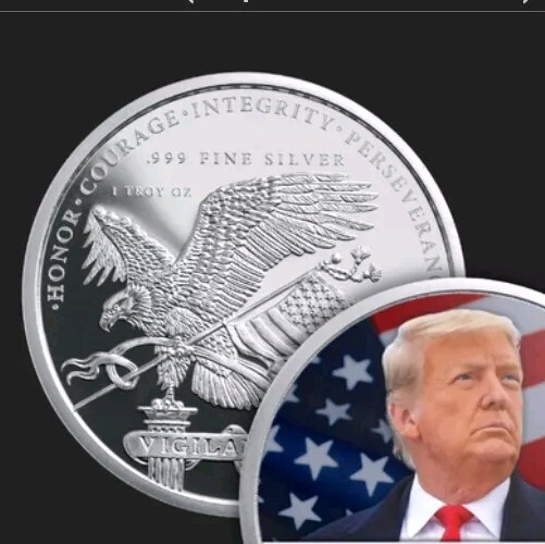 1 Oz Silver Donald Trump "TRUMP 45 -47 " Colorized Round Victory | eBay