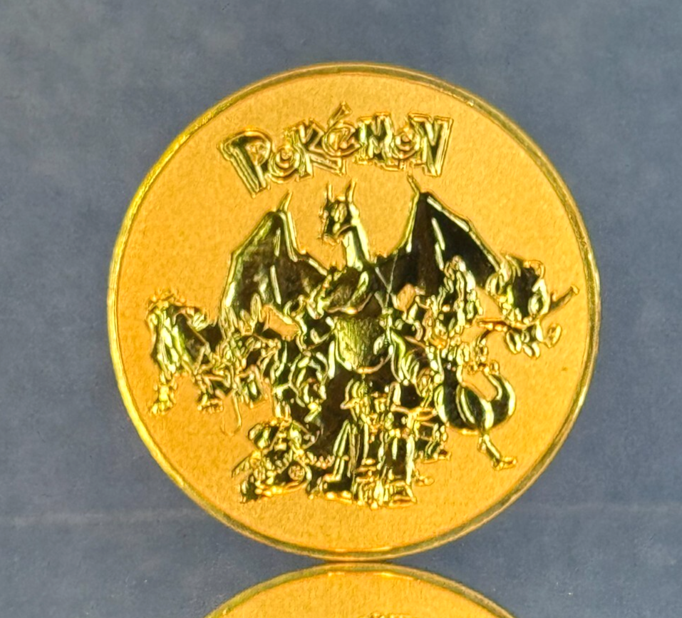 GENGAR Gold Coin - Pokemon Coin in Plastic Capsule - Rare Design | eBay