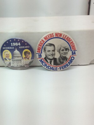 Mondale Ferraro Lot Pin 1984 campaign Souvenir Button Pin | eBay