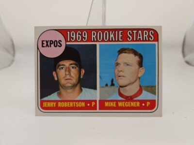 1969 Topps #284 Jerry Robertson and Mike Wegener Vintage Expos Rookie ...