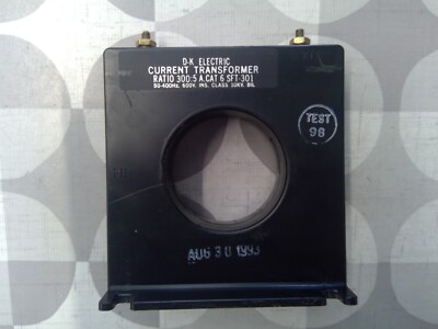 D-K Electric 6 SFT-301 300:5 Current Transformer 600V 50-400Hz **Free ...