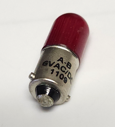 ALLEN BRADLEY 800T N318R 6 VAC VDC Red Pilot Light Lamp Bulb | eBay