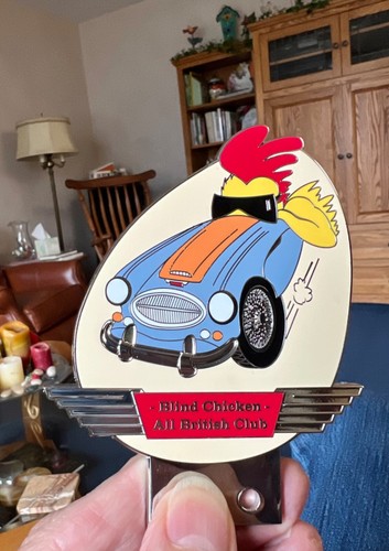 Blind Chicken All British Club - Grille Badge rare mint - car grill bar ...