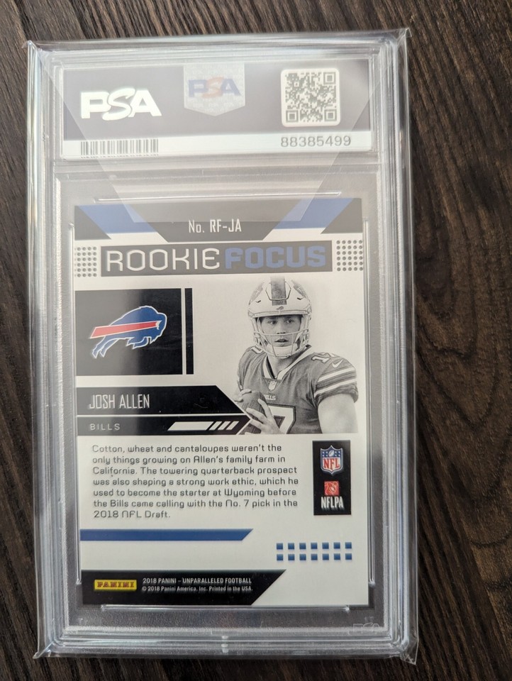 2018 Panini Unparalleled - Rookie Focus #RF-JA Josh Allen (RC) | eBay