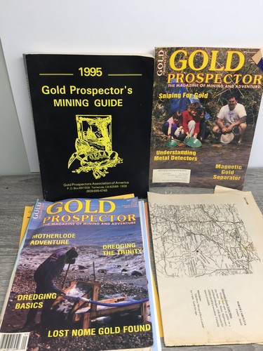 Gold Prospector Magazine & Mining guide 1995 mix DAMAGED lot gold ...