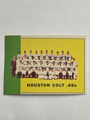 1963 HOUSTON COLT.45s TEAM CARD # 312 | eBay
