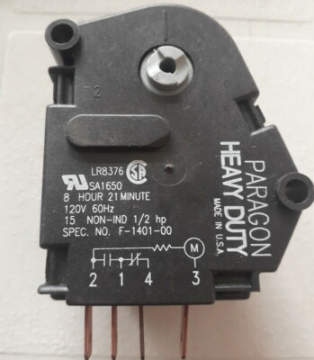 Refrigerator Defrost Timer LR8376 SA1650 8 Hour 21 Minute F-1401-00 | eBay