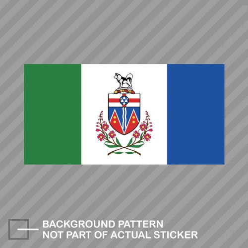 Yukon Flag Sticker Decal Vinyl Canada yt province | eBay