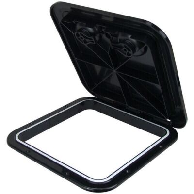 Access Hatch, Black Lockable Boat Storage Hatch, 380 x 380mm Marine ...