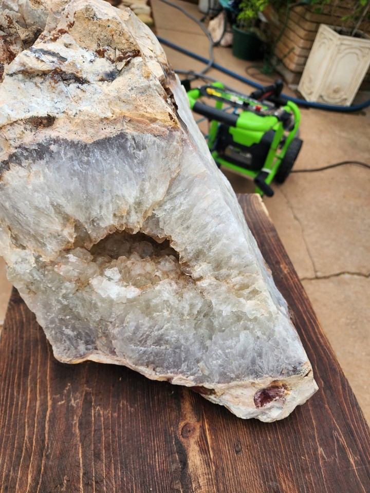 72 Pound Quartz Geode Agatized Petrified Opalized Stone | eBay