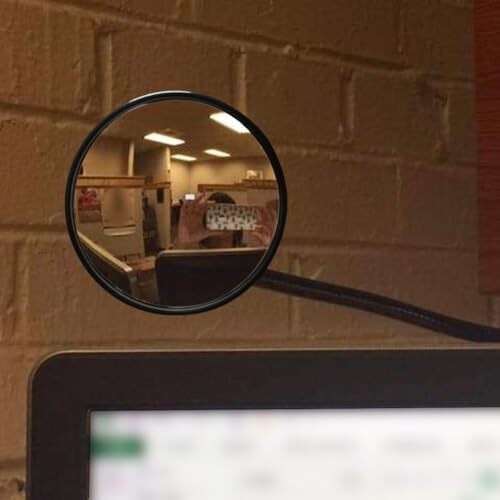 Glass Clip On Rear View Cubicle Mirror Flexible Convex Security Mirror ...