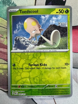 Toedscool Reverse Holo English Pokemon TCG BKBR568 | eBay