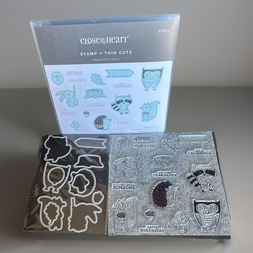 CTMH THOUGHTFUL CRITTERS Stamp & Thin Cuts #CC9216 New!! | eBay