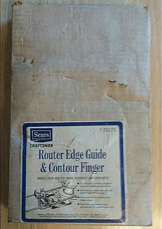 Vintage Nos Sears Craftsman Router Edge Guide & Contour Finger | eBay