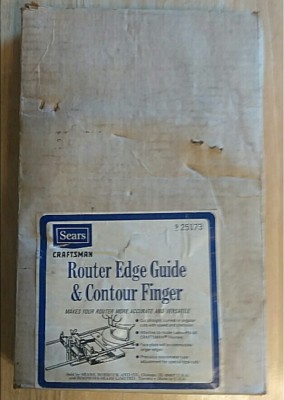 Vintage Nos Sears Craftsman Router Edge Guide & Contour Finger | eBay