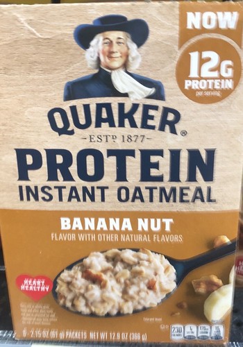 Quaker Protein Instant Oatmeal Banana Nut 8 151 Oz Packets Ebay