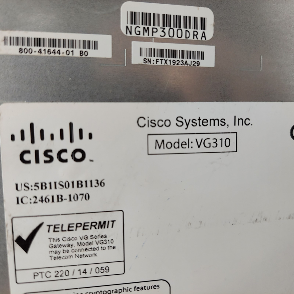 Cisco VG310 24-Port Analog Voice Over IP Gateway | eBay