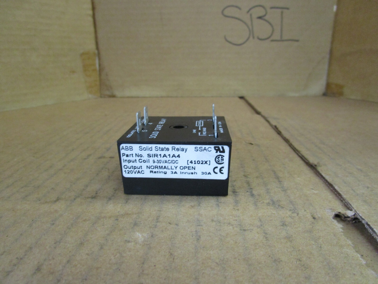ABB Solid State Relay SIR1A1A4 30 VAC/DC 30 A Amp 120 VAC Used | eBay