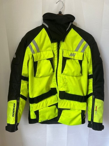 HEIN GERICKE Yellow/Black Reflective sheltex, Cordura Motorcycle Jacket ...