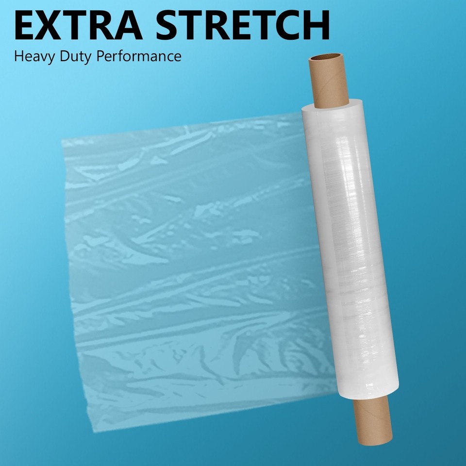 CLEAR PALLET STRETCH SHRINK WRAP STRONG ROLLS PACKING CLING FILM STRETC ...