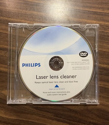 Philips Magnavox Laser Lens Cleaner Disc Not for Video Games | eBay