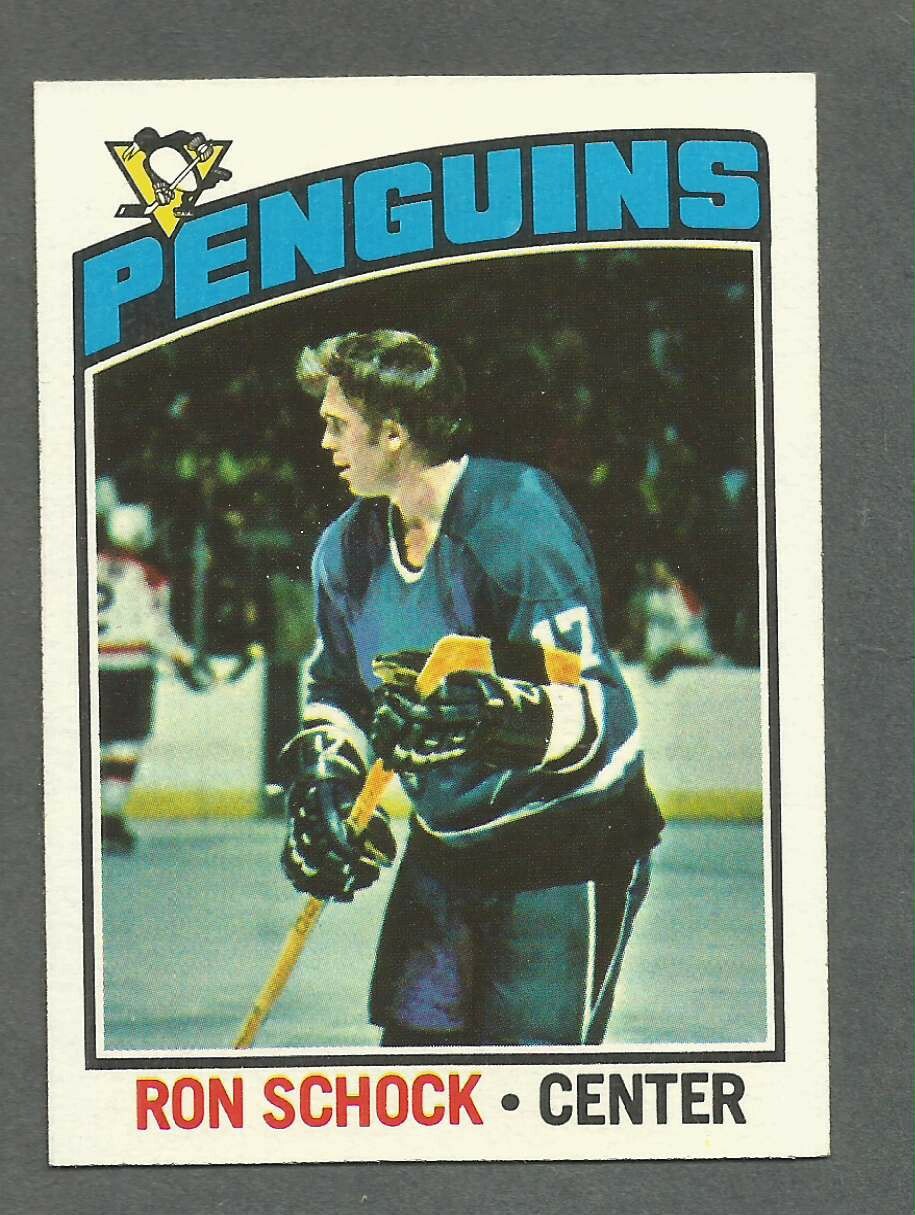 1976-77 Topps Hockey Ron Schock #248 Pittsburgh Penguins NM/MT | eBay