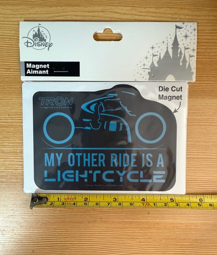 Disney Parks TRON My Other Ride Is A Lightcycle Die Cut Magnet New ...