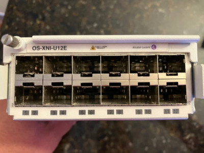 Alcatel-Lucent OS6900 OS-XNI-U12E 10Gb SFP Fiber Expansion Module ...