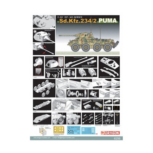 Dragon Models 39 Pour 45 Séries Allemagne 1:3 5 Sd.kfz. 234/2 Puma Ex ...