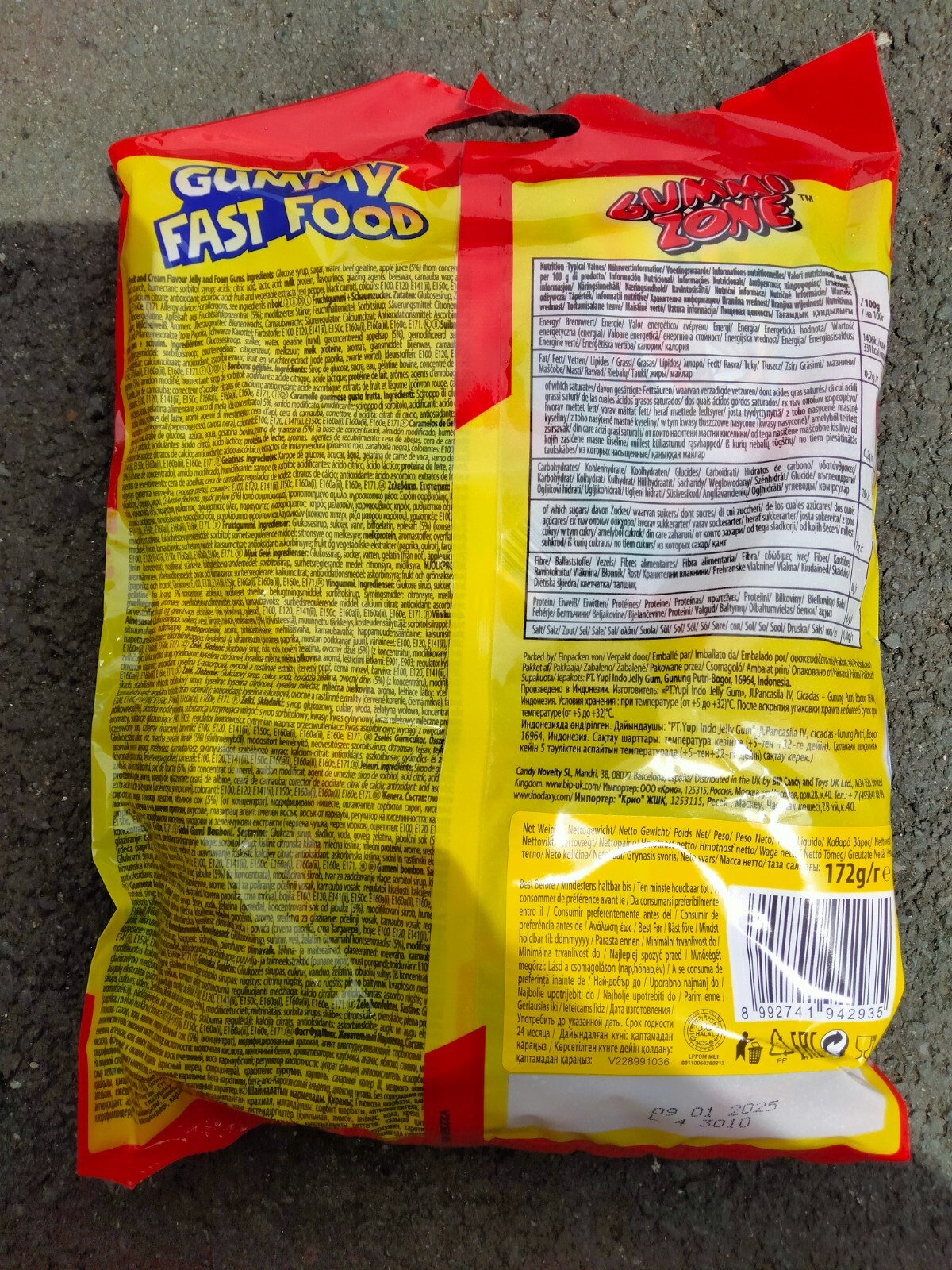 Gummy Zone - Gummy Fast Food Mix - 21 single Packs - Burgers - Pizza’s ...